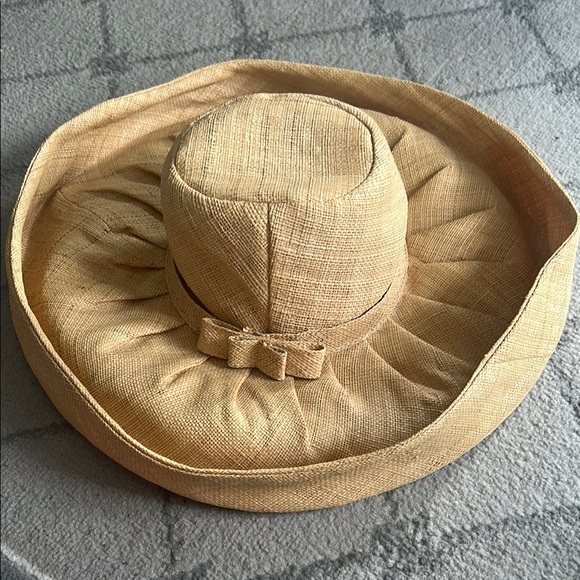 Scala | Accessories | Scala Rafia Woven Curve Brim Sun Hat | Poshmark